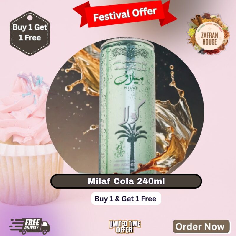 Milaf Cola 240ml (buy 1 get 1 free) @250₹ - Zafran House